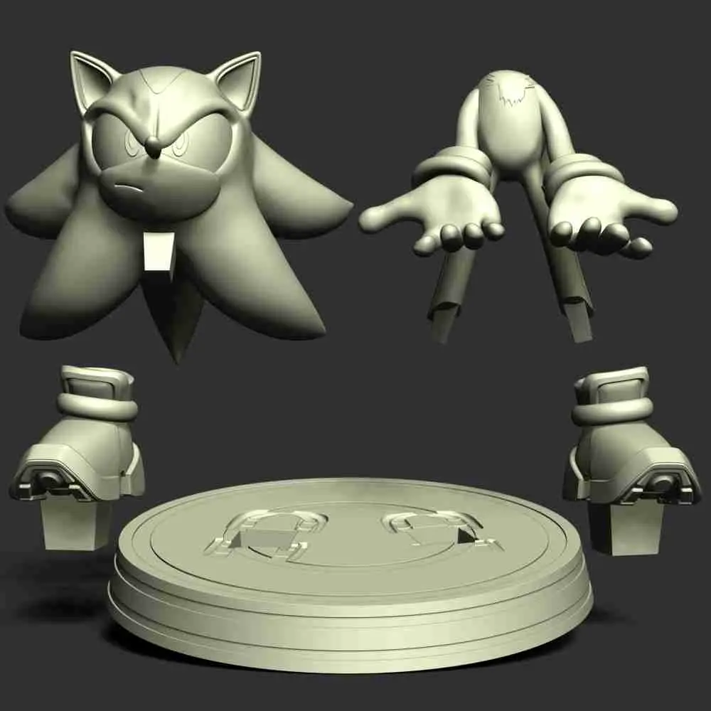 Characters & Creatures STL Download - Shadow the Hedgehogby Bon Bon Store
