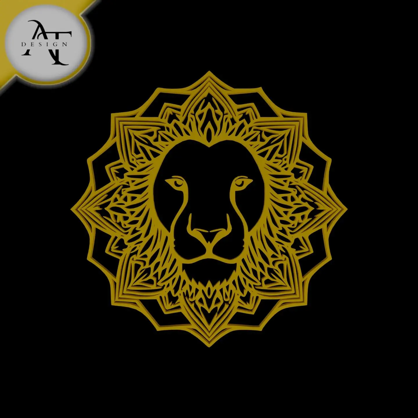 Home Decorations & Ornaments STL Download - Lion - Silhouette - 2D Wall ...