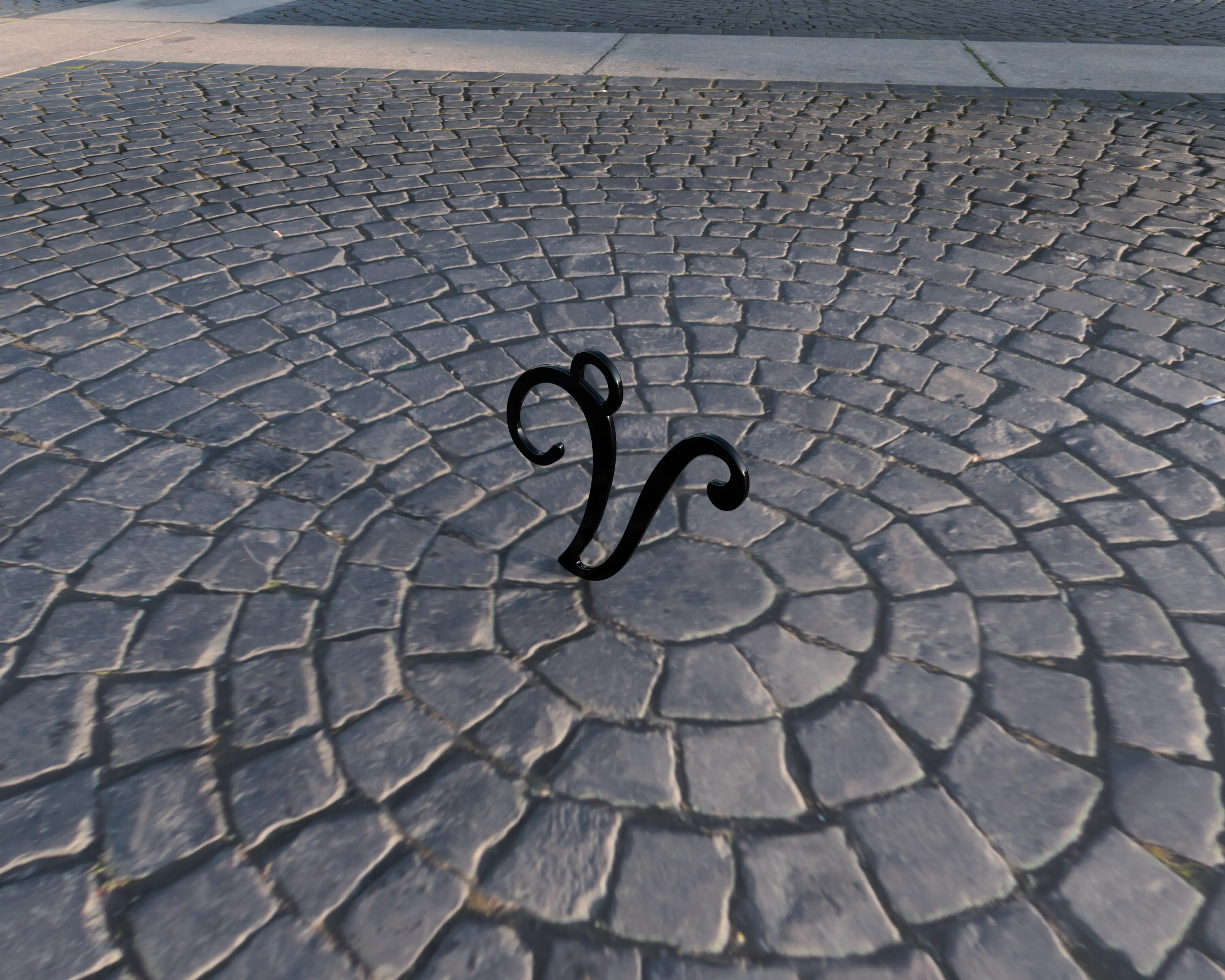Jewelry & Accessories STL Download - KEYCHAIN LETTER V 8cmby JP3DStudio