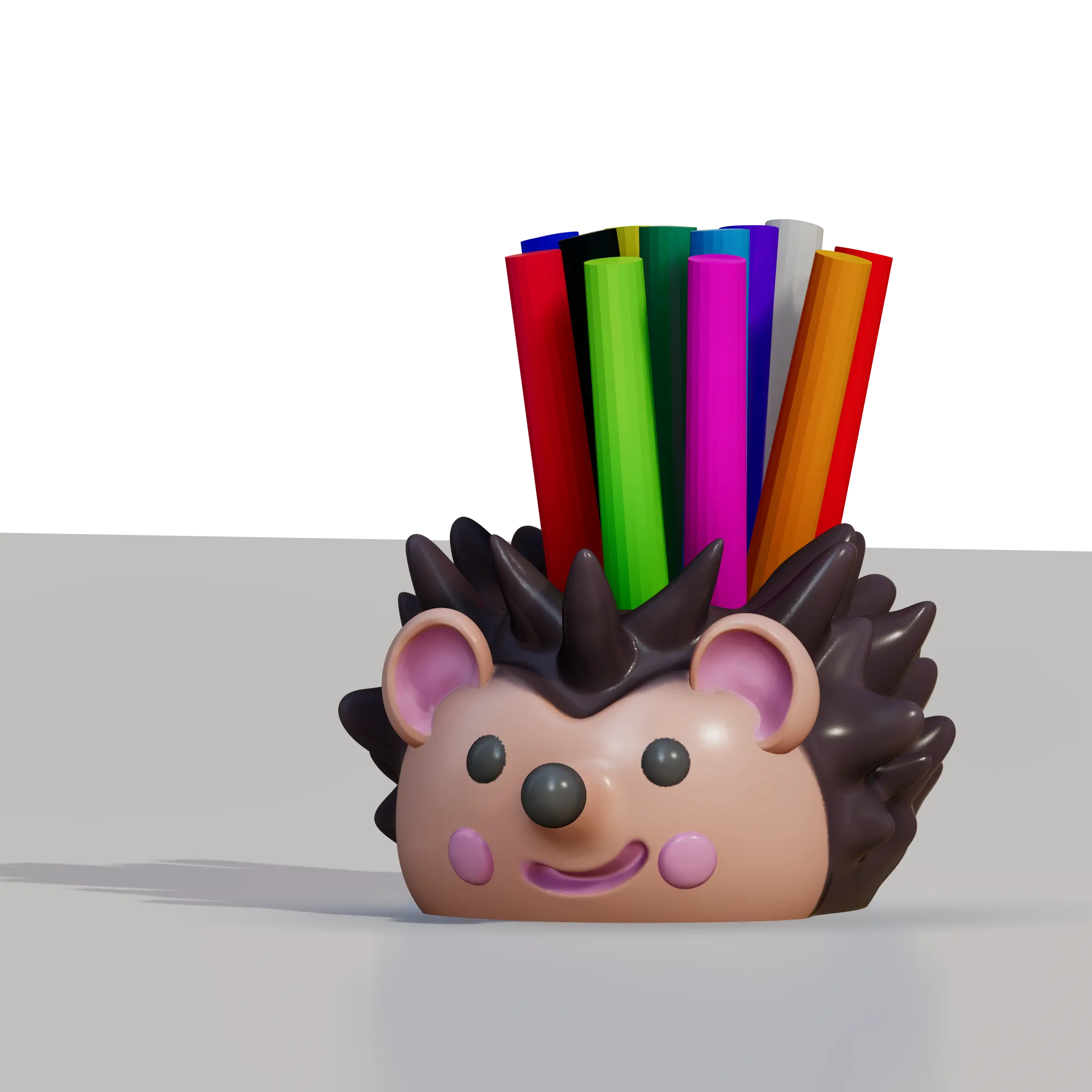 3D Printer Files | 3MF File | HEDGEHOG HOLDER FOR TOOTHPICKS OR CRAYONS ...