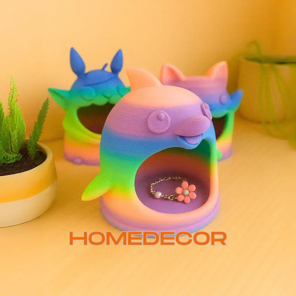 3D Printer Files | 3MF File | Cute Dolphin Holder | Creality Cloud