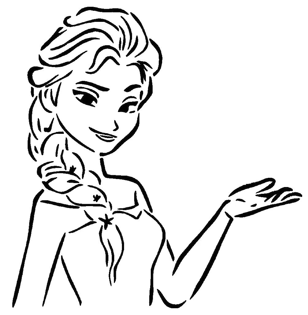 Free Digital Art STL Download - Elsa stencil 5by SMT_M 🦊
