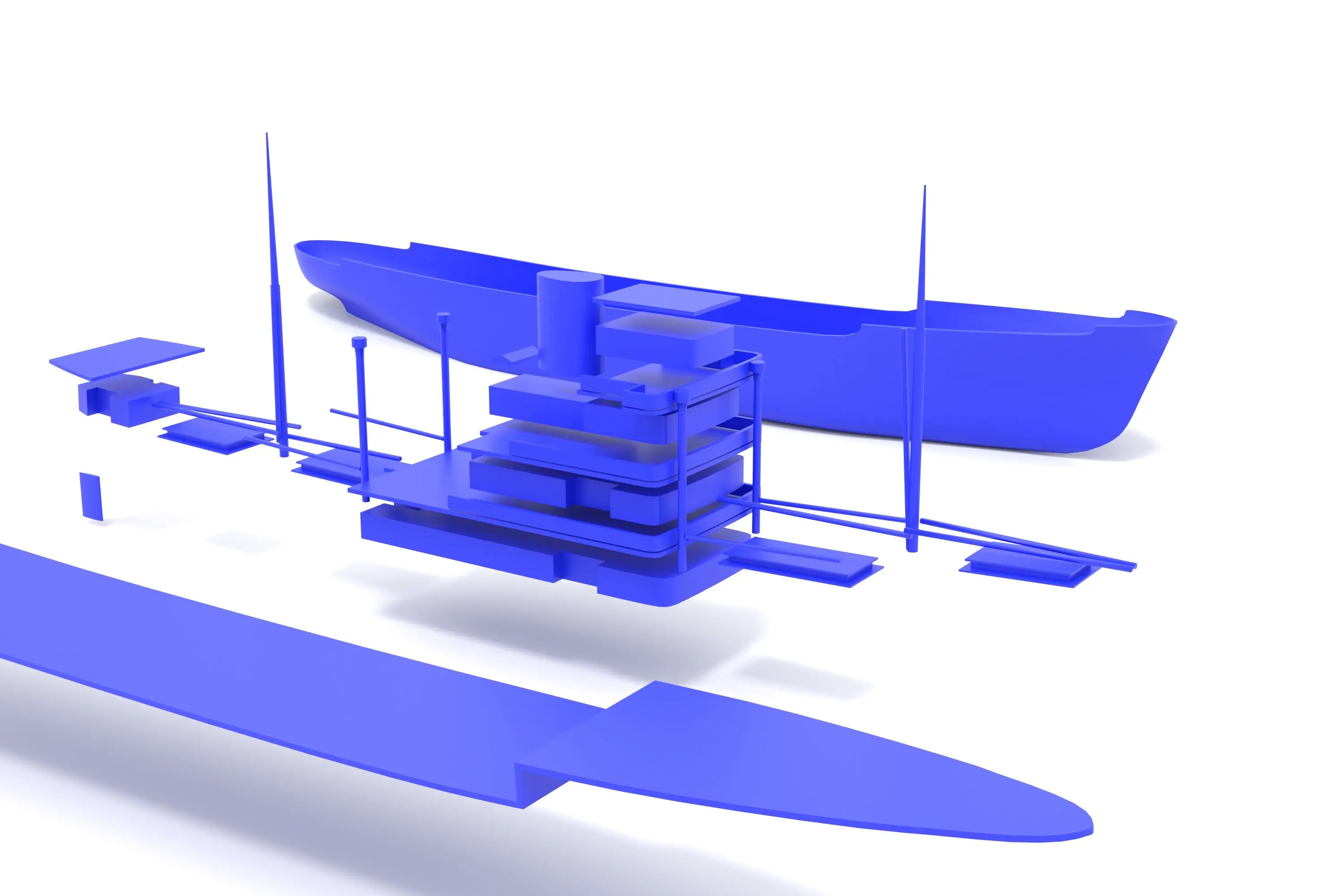 Vehicles & Machinery STL Download - MS Mickiewicz ex Gladys Dan - motor ...