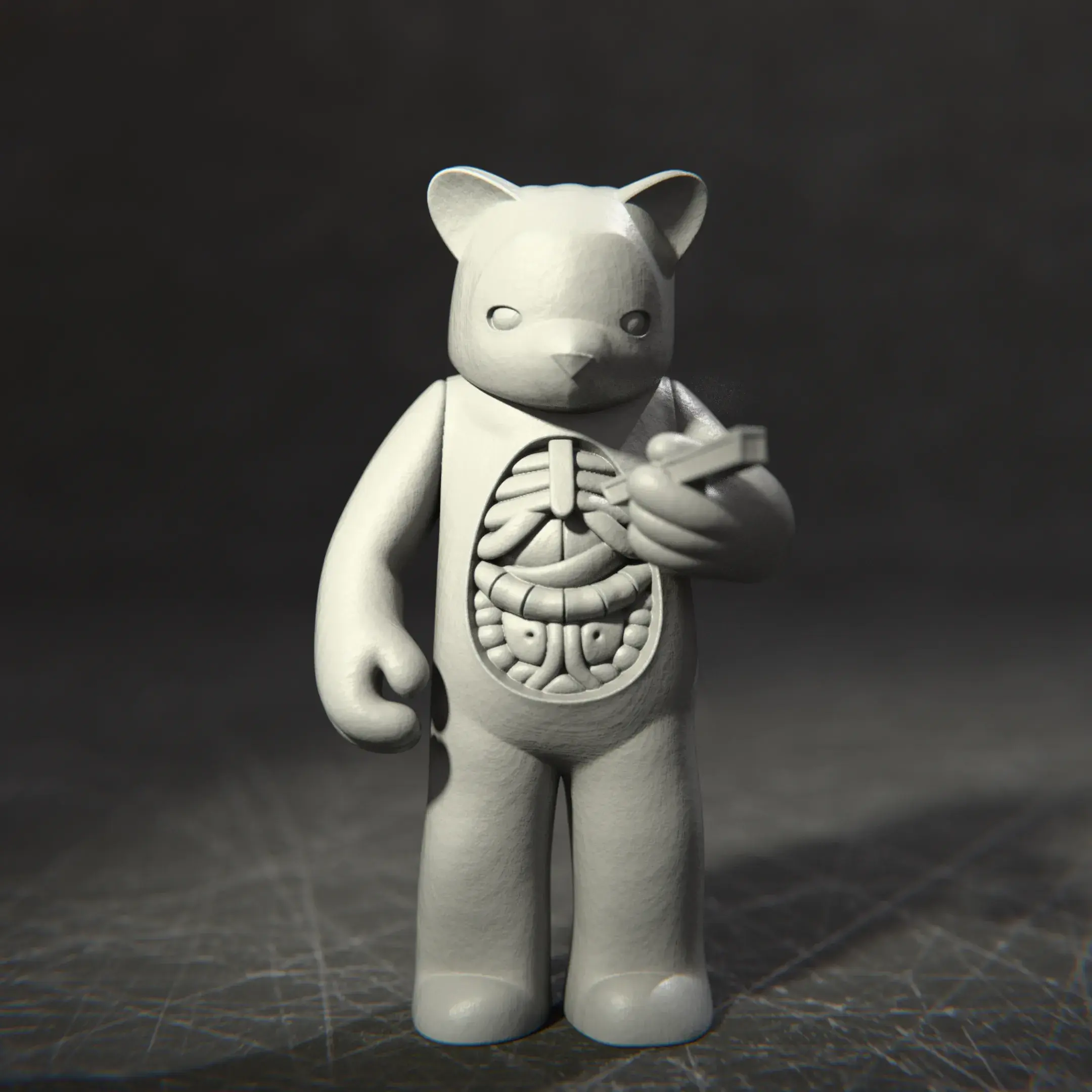 3D Printer Files | 3MF File | Creepy Bear Sculpture | Creality Cloud