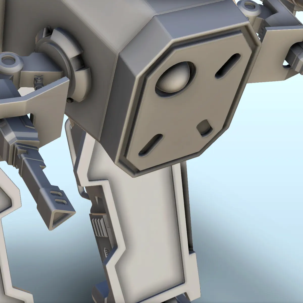 Robots & Mechs STL Download - Xilmis combat robot (24) - sci-fi science ...