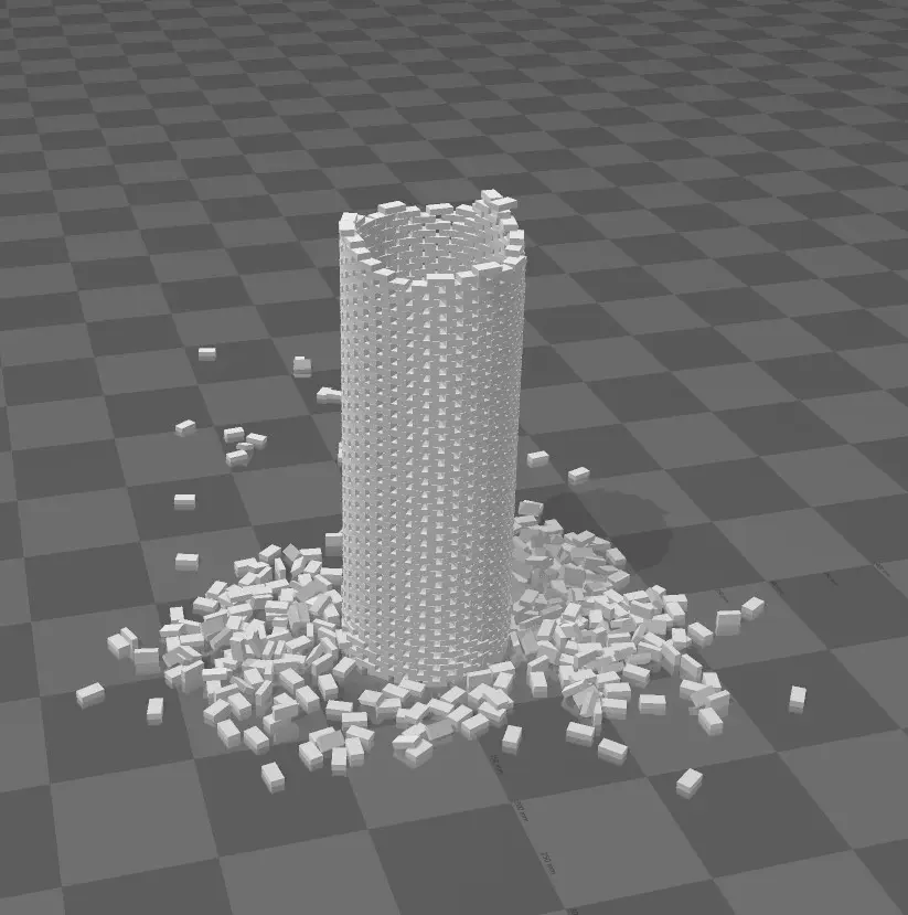 Industrial Design & Prototypes STL Download - broken brick tower ...