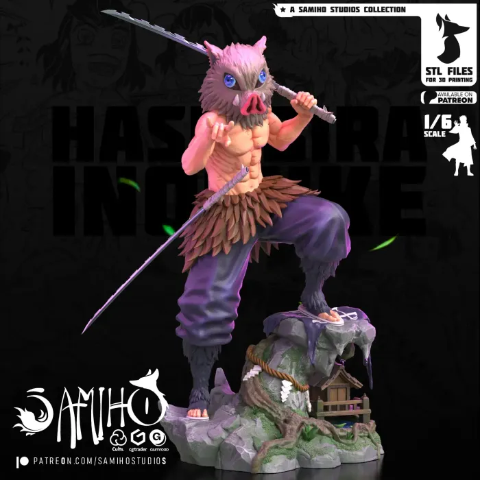 Characters & Creatures STL Download - Samiho Studios - Hashibira ...