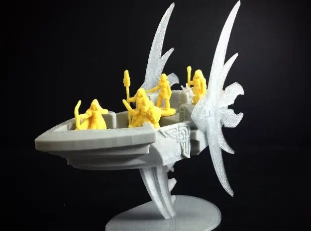Elvish Aether Ship (18mm scale) | 3D models download | Creality Cloud