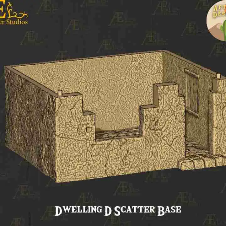 Props & Terrain STL Download - AEDSRT05 – Desert Dwellings II - T'chel ...