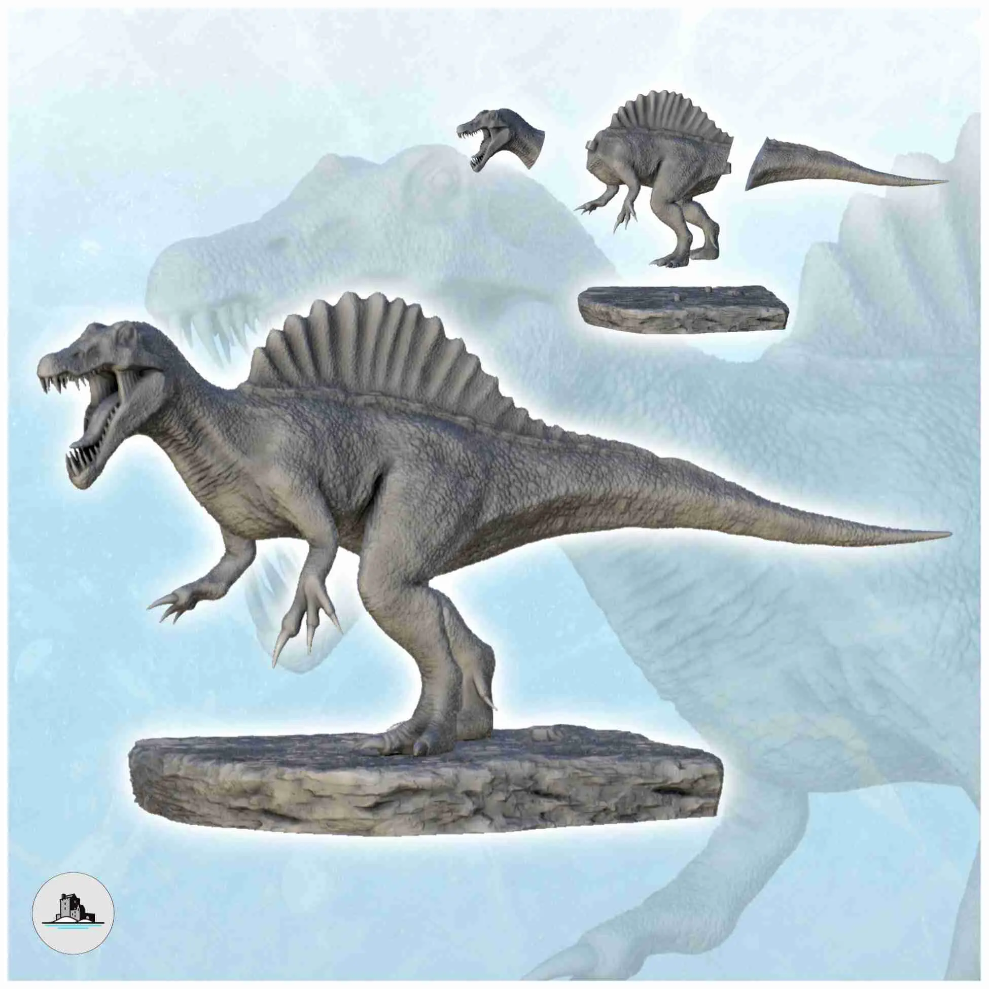 Other STL Download - Spinosauridae dinosaur (17) - miniatures figure ...