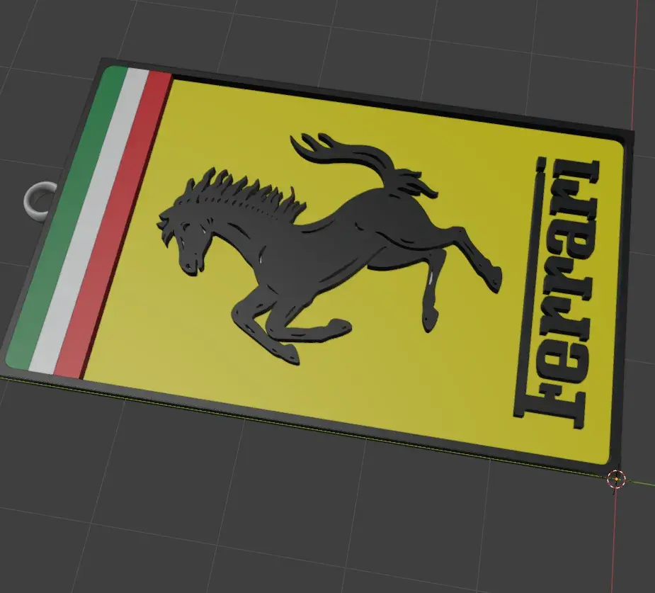 3D Printer Files | 3MF File | FERRARİ KEYCHAIN | Creality Cloud