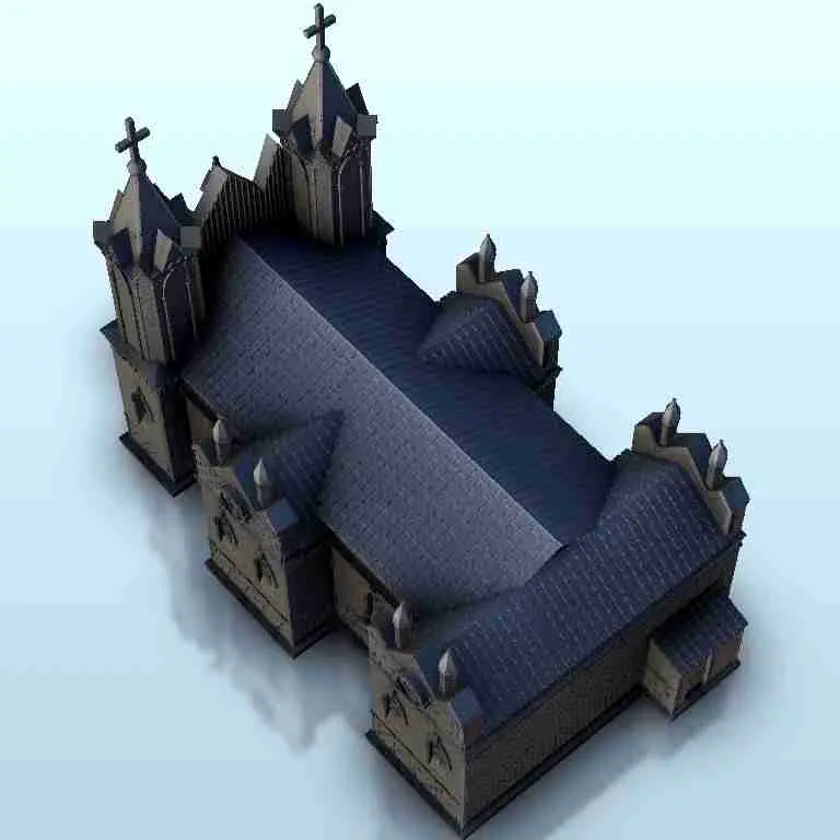 Other STL Download - Gothic church 9 - scenery medieval miniatures ...