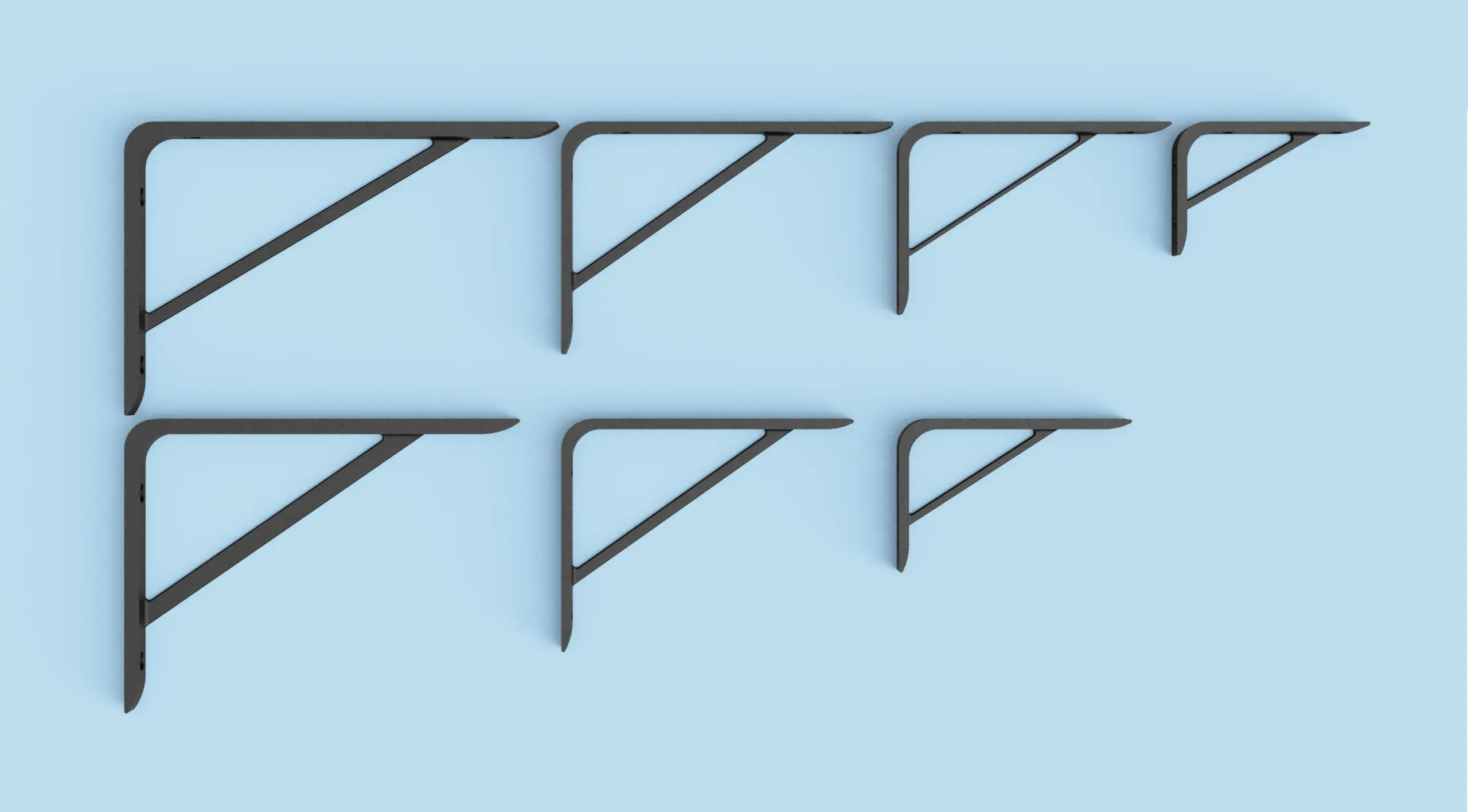 Characters & Creatures STL Download - L-Shaped Shelf Brackets ...