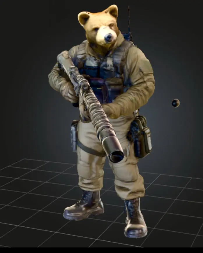 Free Characters & Creatures STL Download - Tactical bearby Foxtrot007