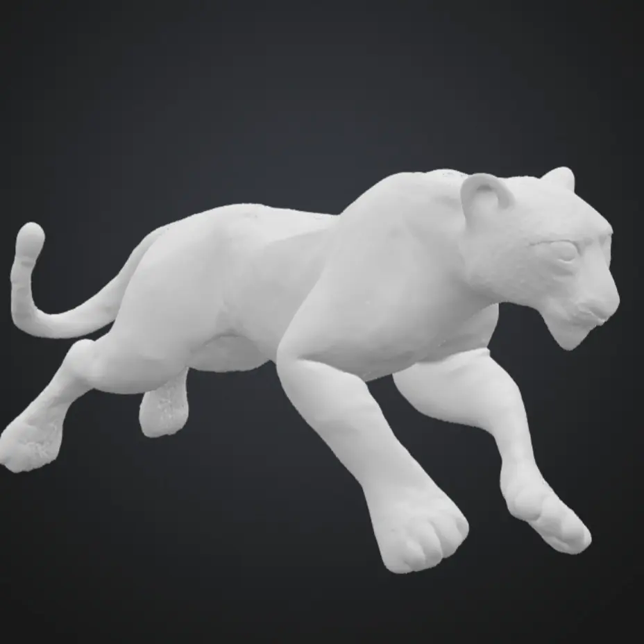 Characters & Creatures STL Download - Leopardby PrinterPower