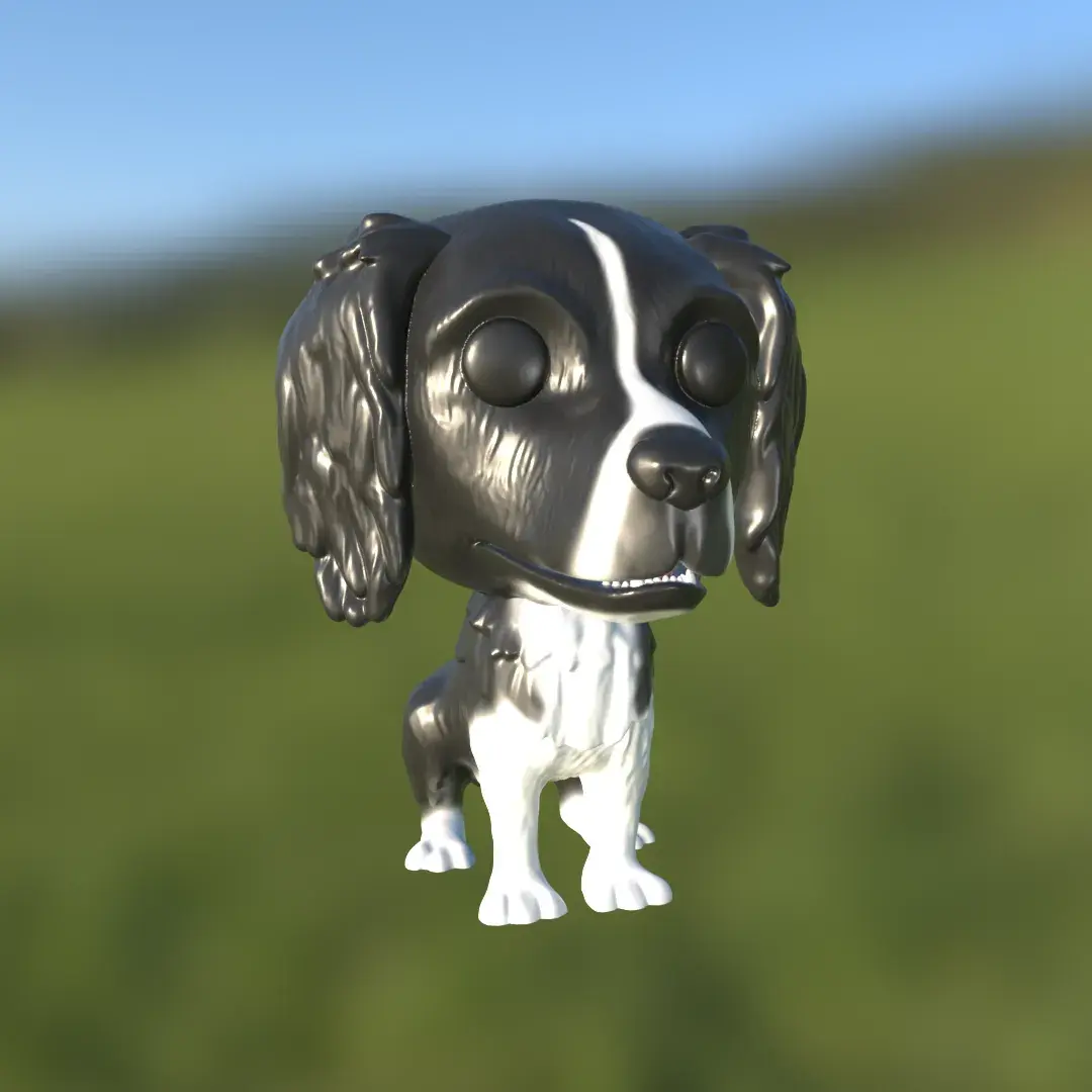 Characters & Creatures STL Download - Funko Border Collieby Axos3D