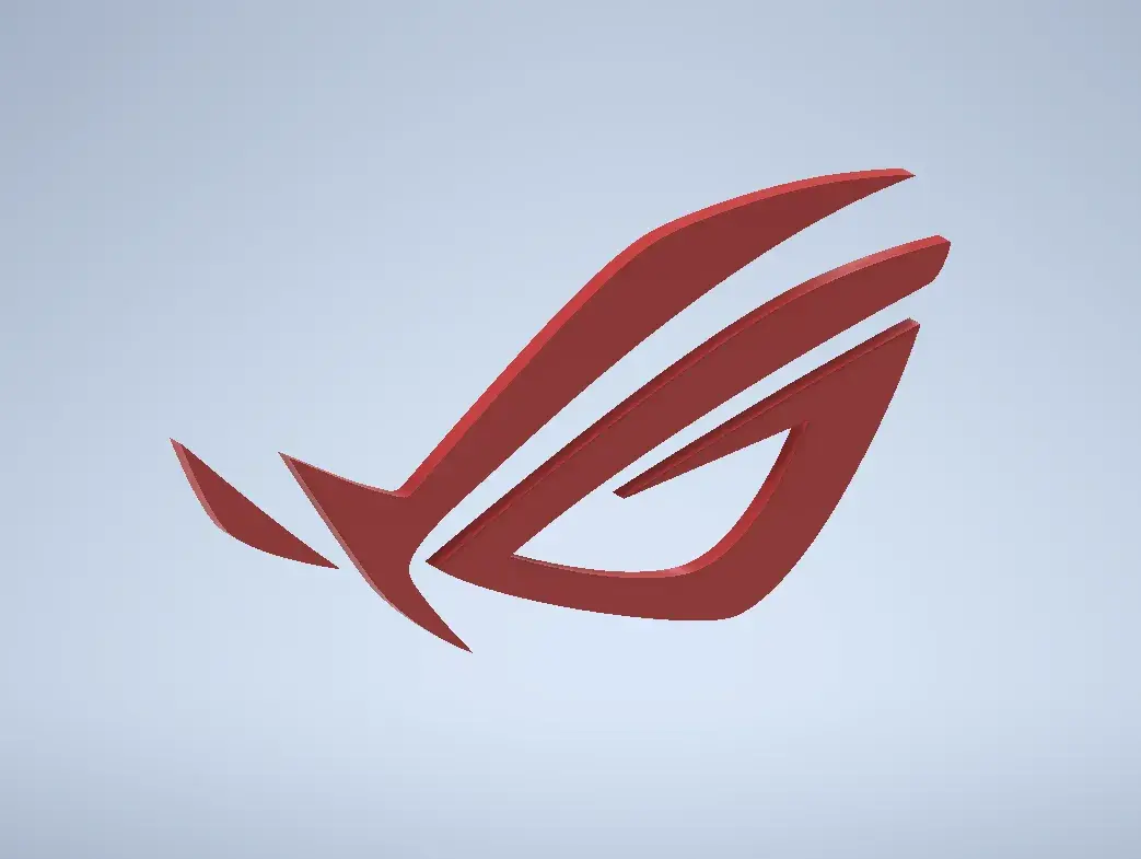 3D Printer Files | 3MF File | Asus ROG sign for wall 🎮 | Creality Cloud