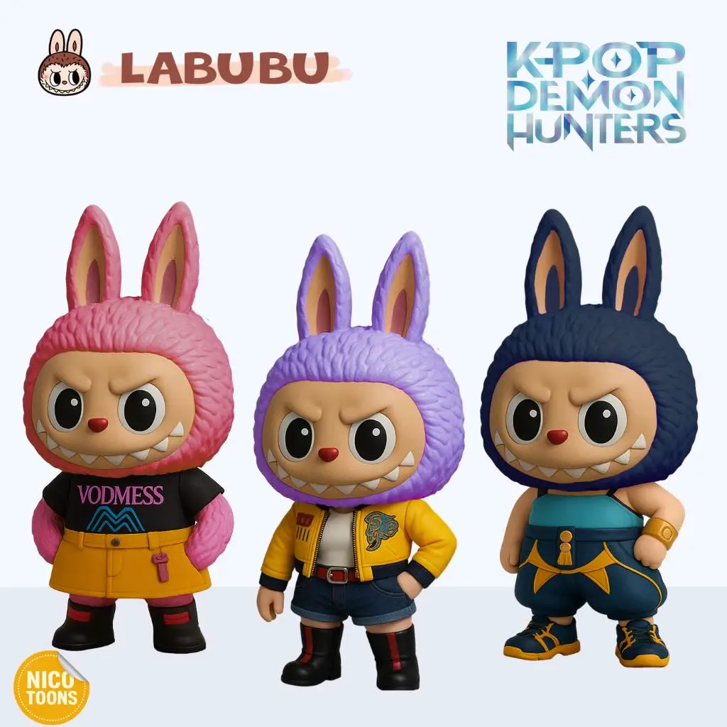 Sculptures & Artworks STL Download - Labubu kpop demon hunters - NicoToons