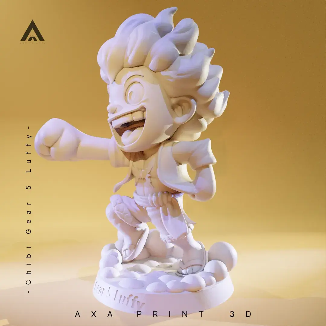 3D Printer Files | 3MF File | Chibi Gear 5 Luffy | Cute Anime STL ...