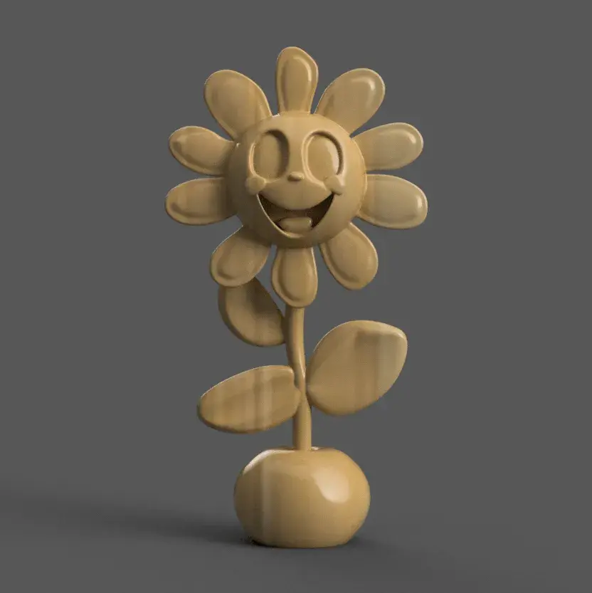 Other STL Download - Cute Smiling Flower 3D STL – Fun Decoration Giftby ...