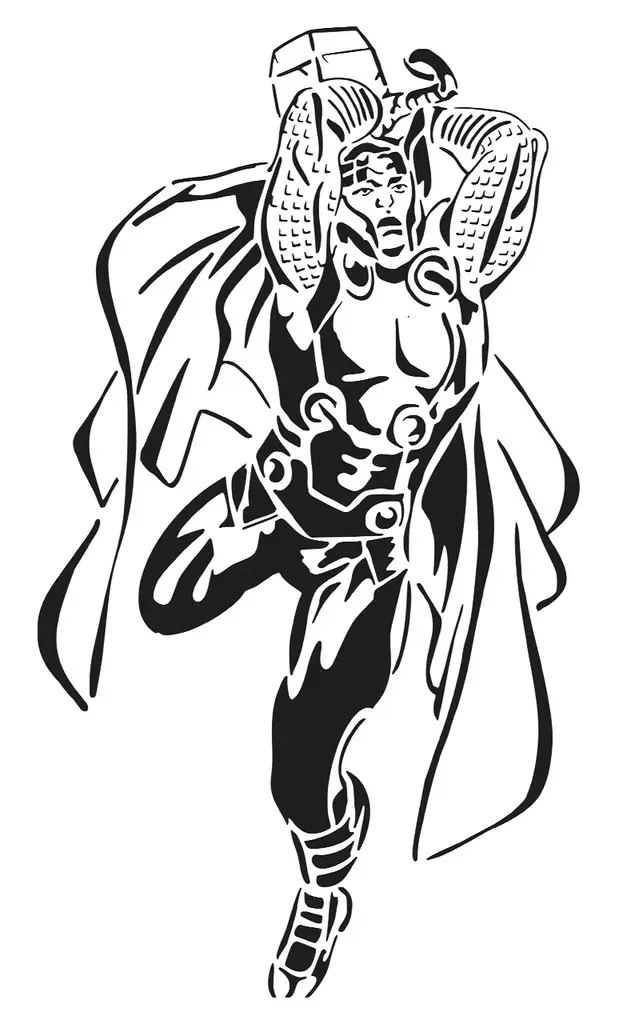 Free Other STL Download - Thor stencil 5by SMT_M 🦊