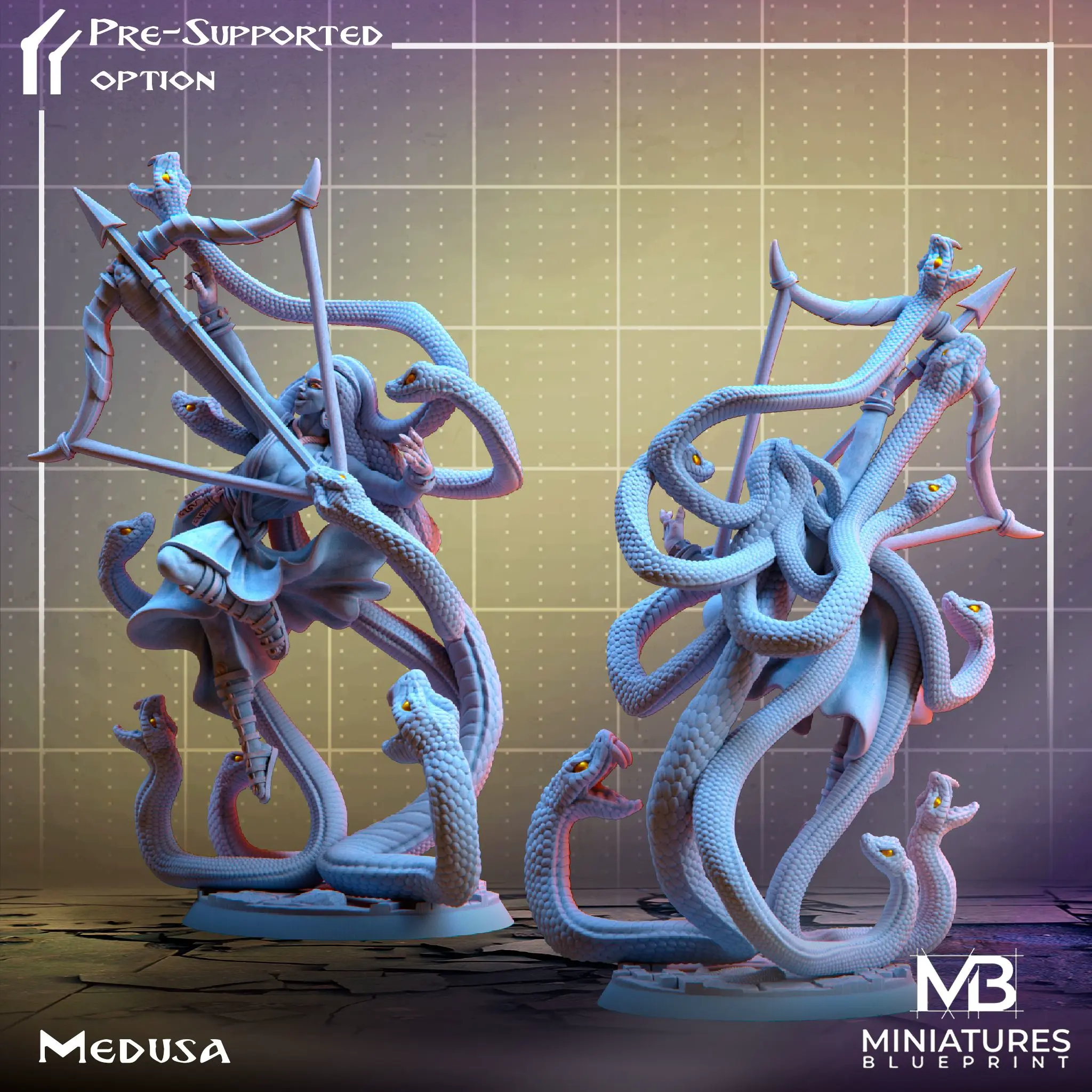 Characters & Creatures STL Download - Medusa - Greek Godsby Miniatures ...