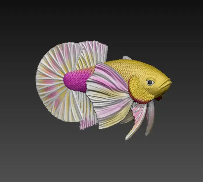 Characters & Creatures STL Download - BETTA FISH DUMBLE - READY FOR 3D ...