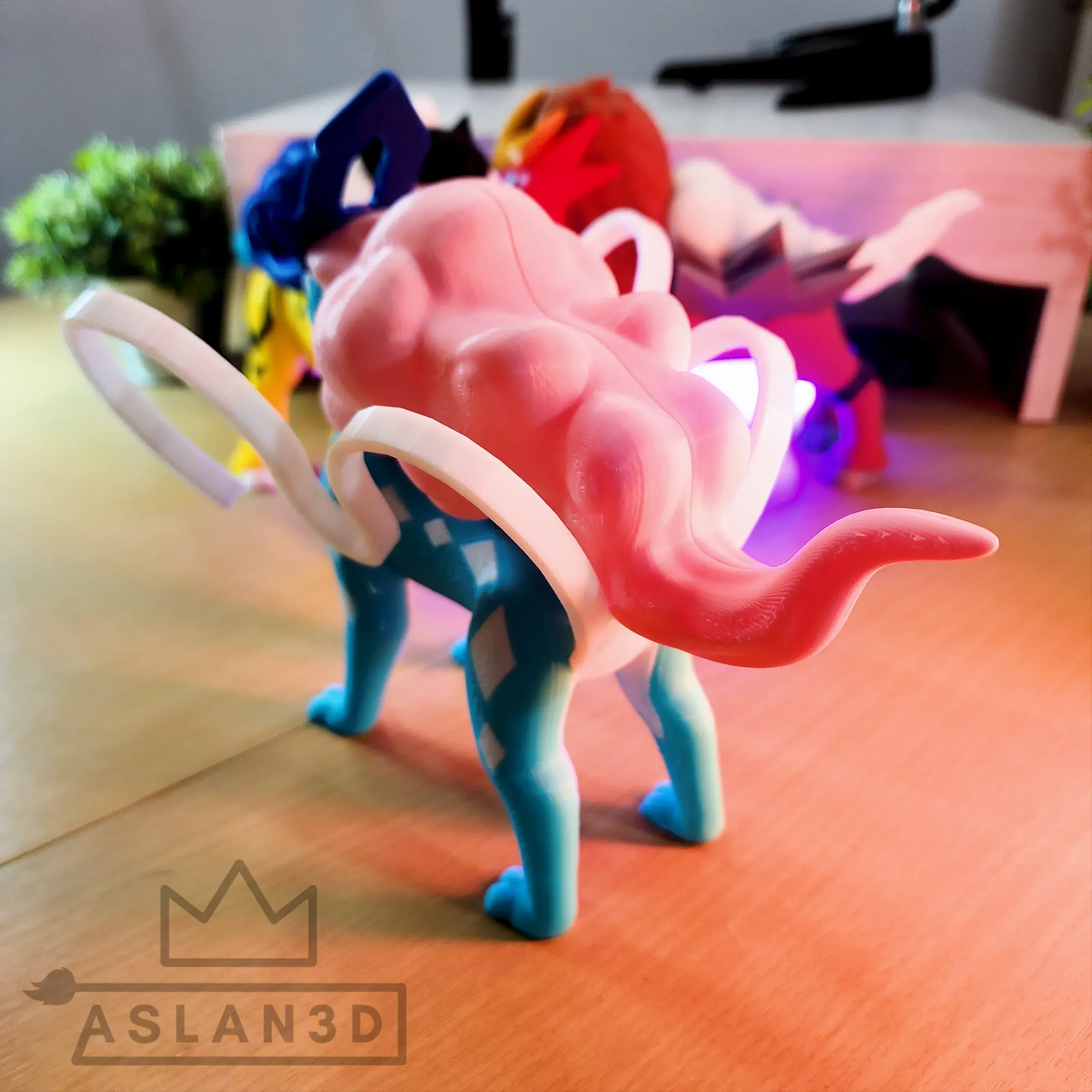 Sculptures & Artworks STL Download - Suicune By Colorsby Aslan3D