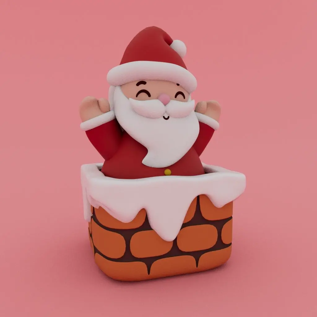 Other STL Download - Christmas Special - Cute Santaby akash3dprints