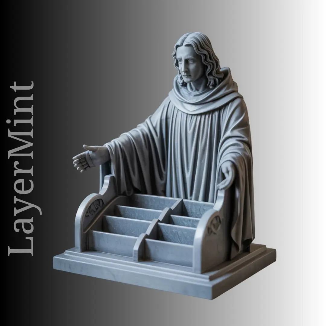 Home Decorations & Ornaments STL Download - Medieval Monk Desk ...