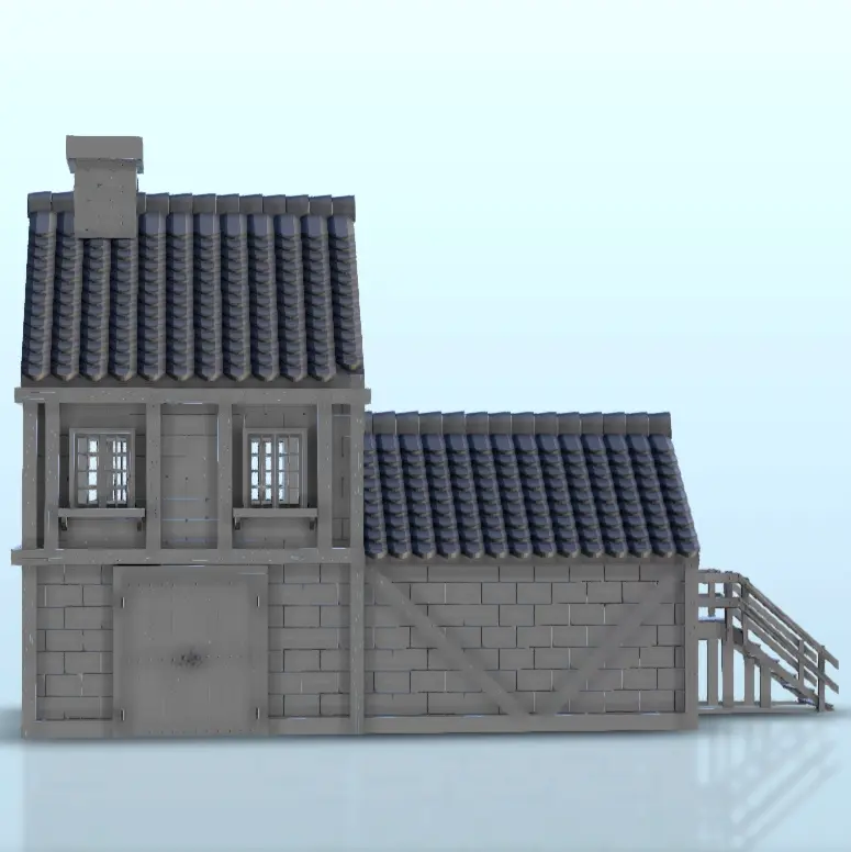 Other STL Download - House 38 - terrain WW2 scenery modern miniatures ...
