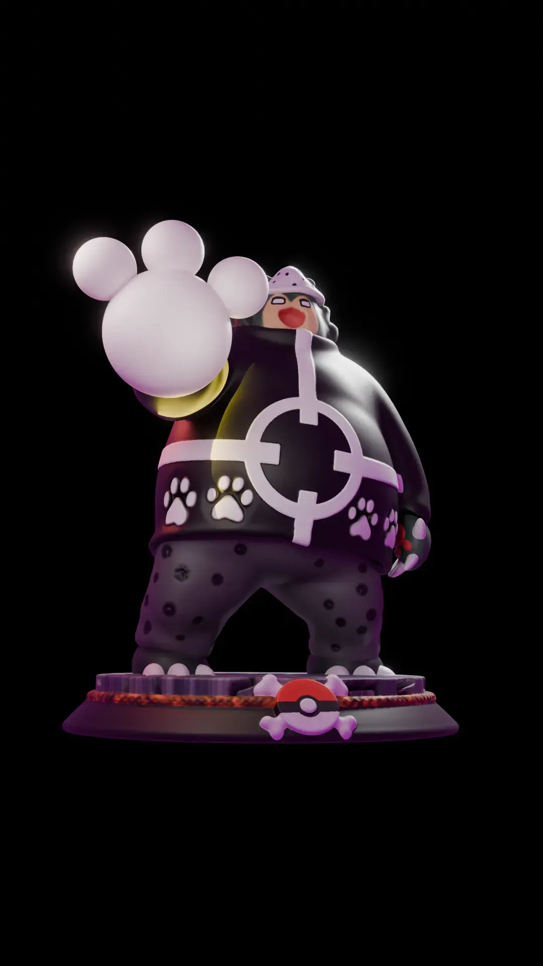 Characters & Creatures STL Download - Fusión Chibi Kuma x Snorlaxby ...