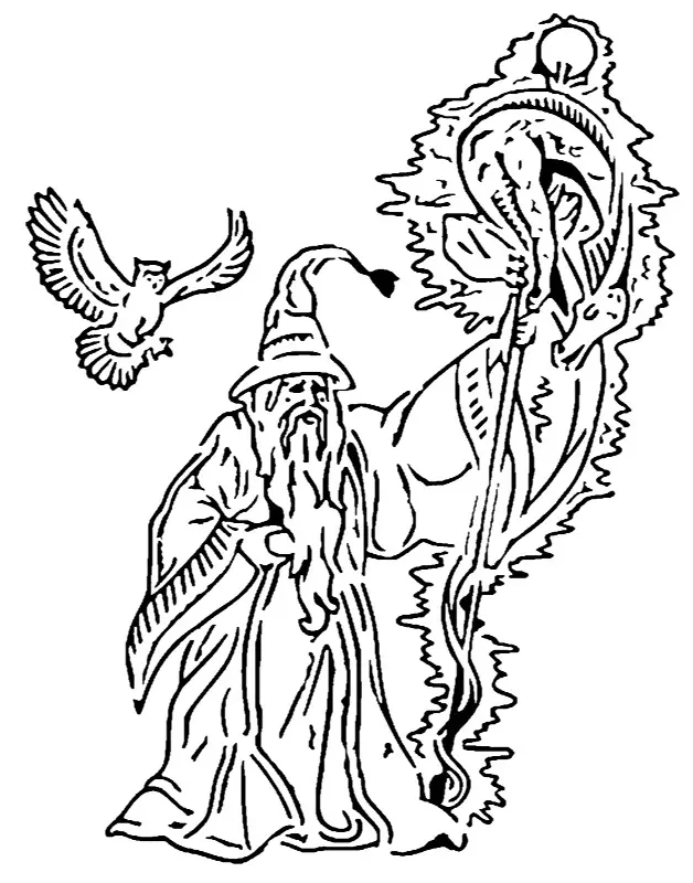 Free Digital Art STL Download - Wizard stencil 2by SMT_M 🦊