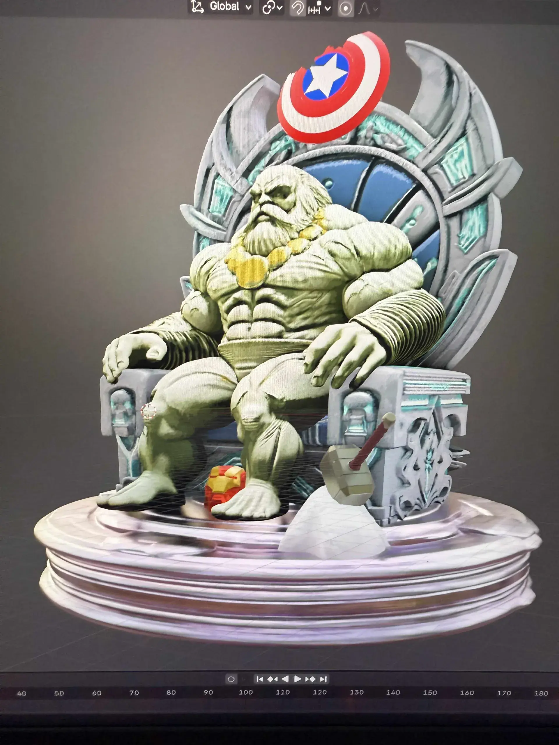 3D Printer Files | 3MF File | The Maestro or Future Hulk from Marvel ...