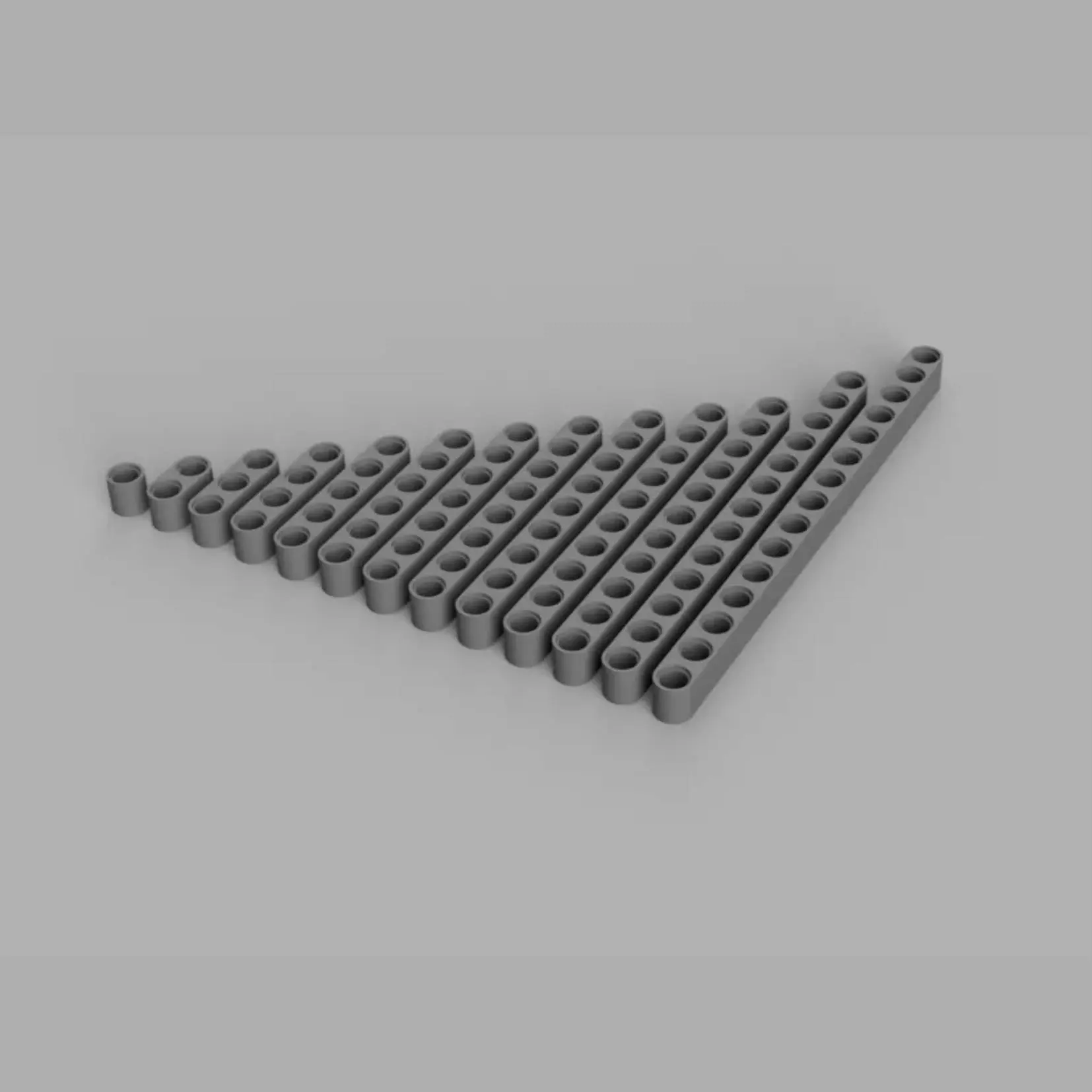 3D Printer Files | 3MF File | Legotechnic compatible straight beams set | Creality Cloud