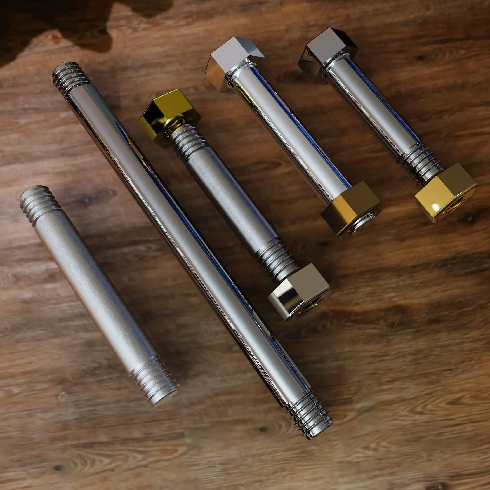 Tools & Spare Parts STL Download - Shank bolt and nut for power ...