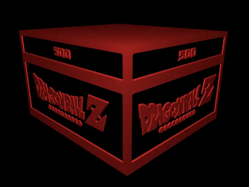 Other STL Download - Card Box V2 - Dragonball Z - 500 Cards (Sleeved)by ...