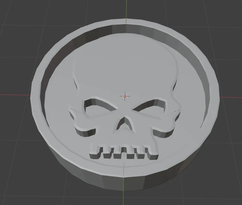 3D Printer Files | 3MF File | Coin with skull | Creality Cloud