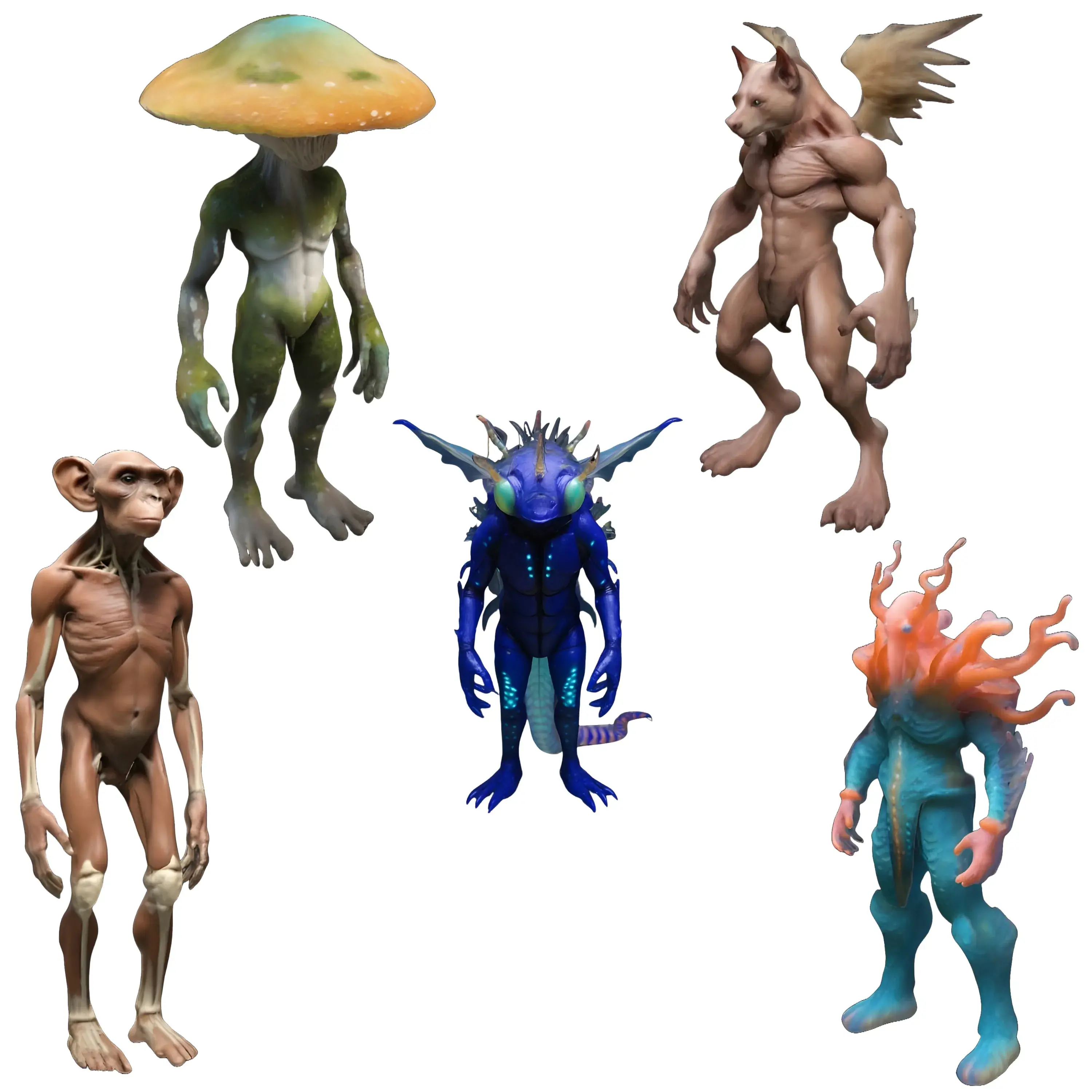Characters & Creatures STL Download - Primordial Guardians Collectionby ...