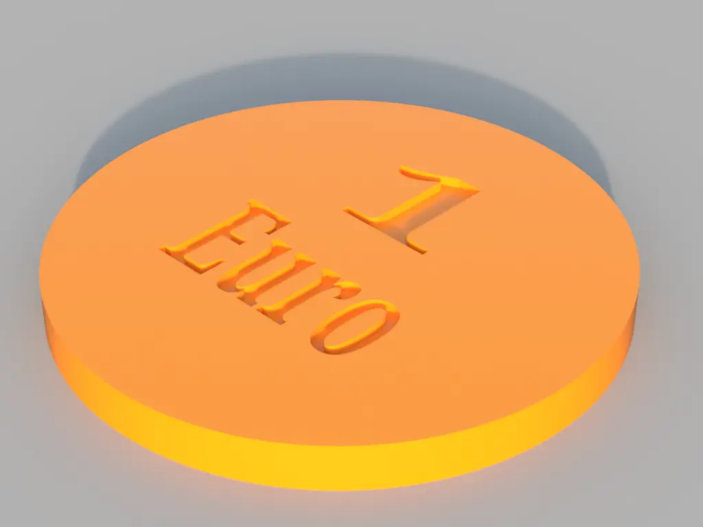 3D Printer Files | 3MF File | Euro Coin | Creality Cloud