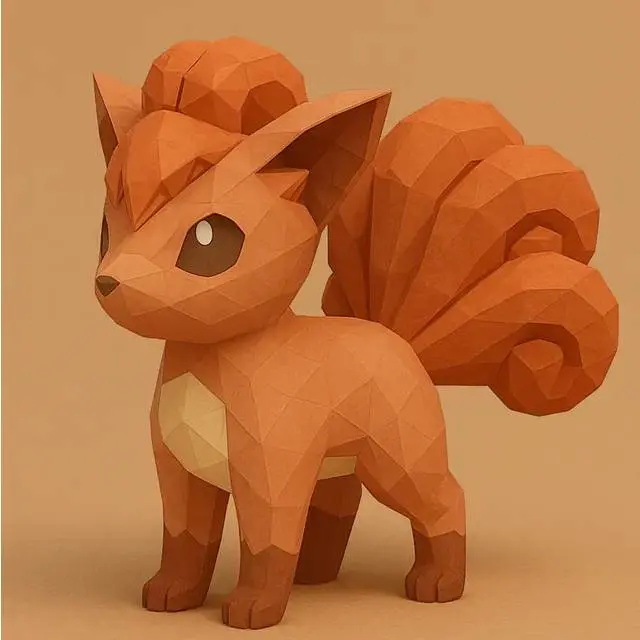 3D Printer Files | 3MF File | #037 Vulpix – Low Poly Pokémon | Creality ...