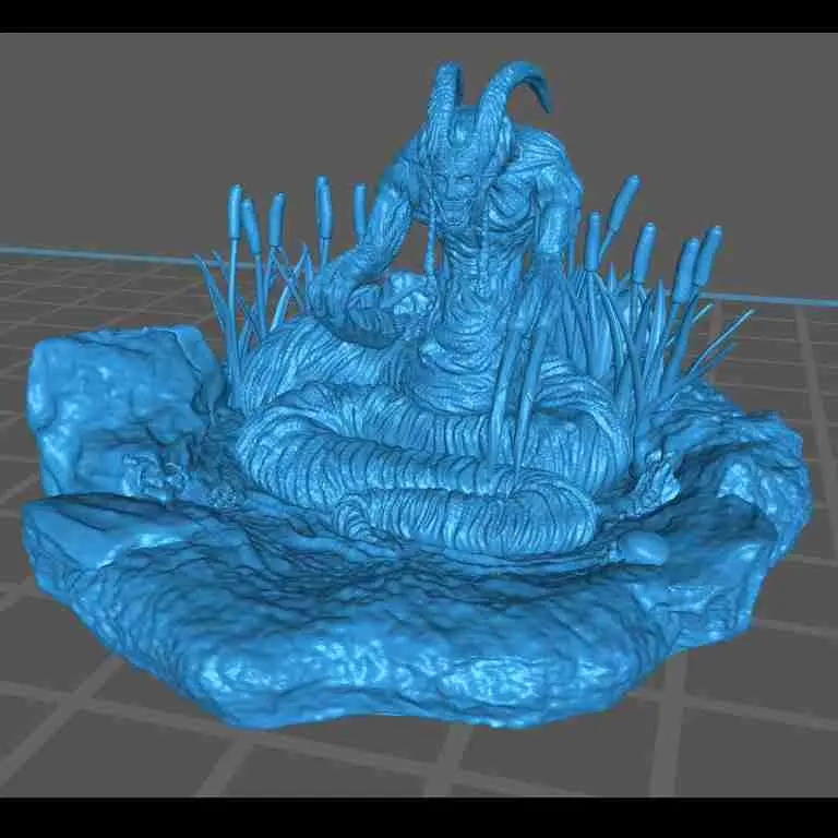 Other STL Download - Demonic swamp monster - figure dark miniatures ...