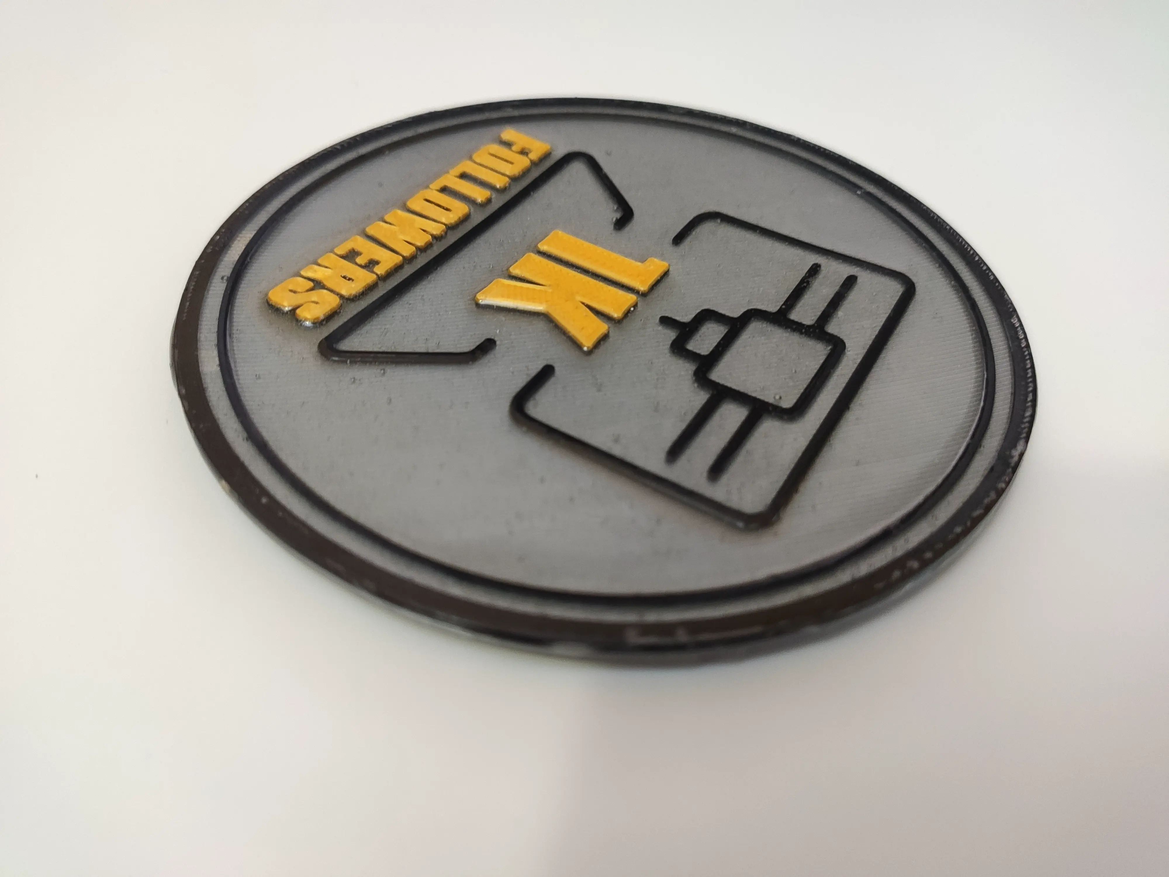 Badges & Coins STL Download - 1K Followers medalby Creathings3D