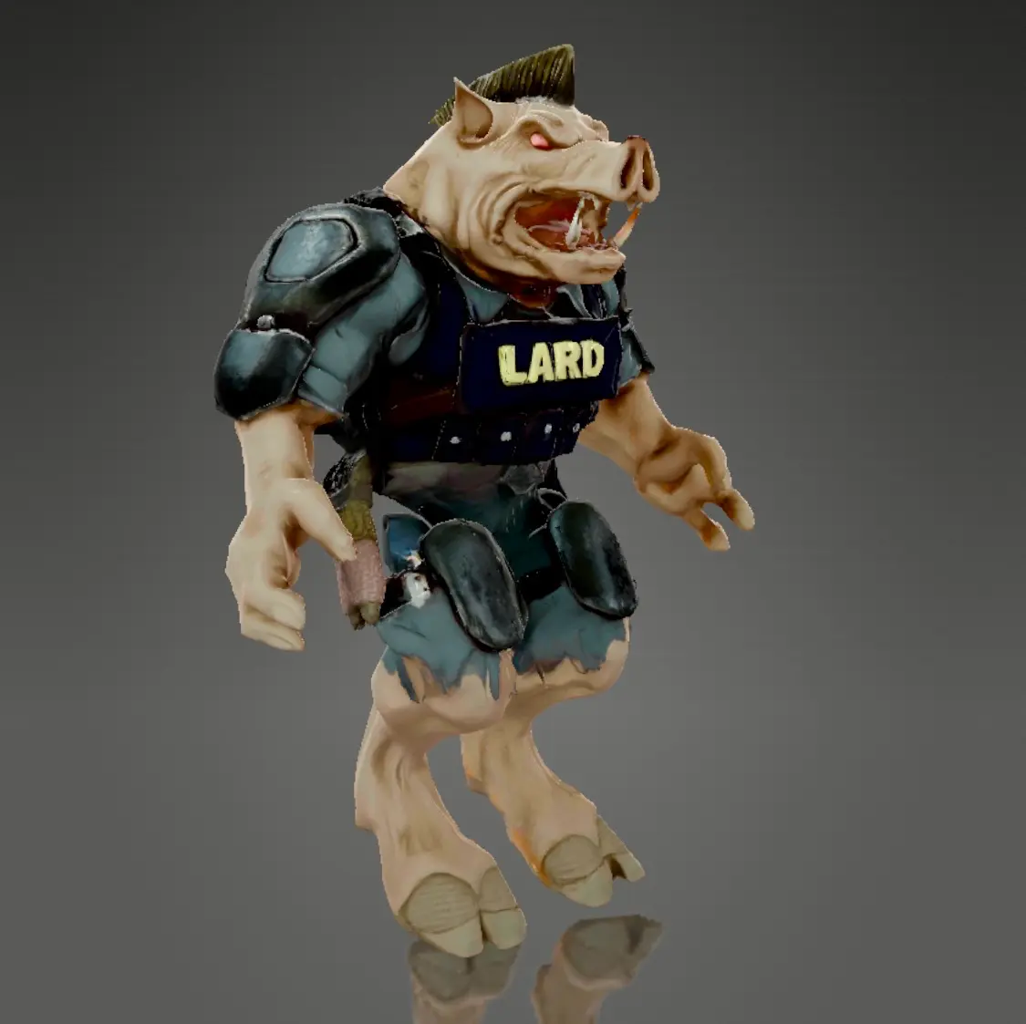 Characters & Creatures STL Download - Duke nukem pig copby Foxtrot007
