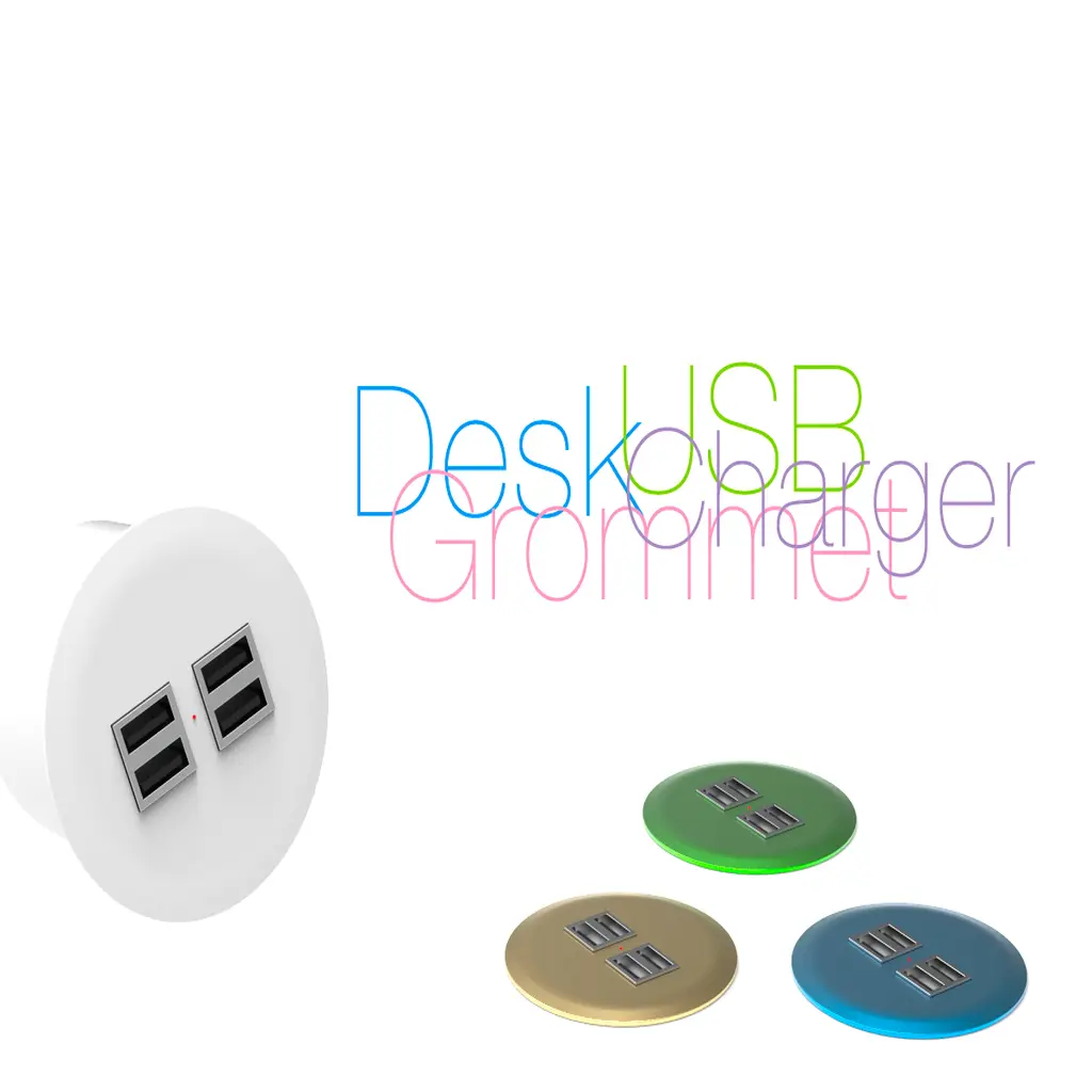 3D Printer Files | 3MF File | Desk Grommet with USB Charger | Creality ...