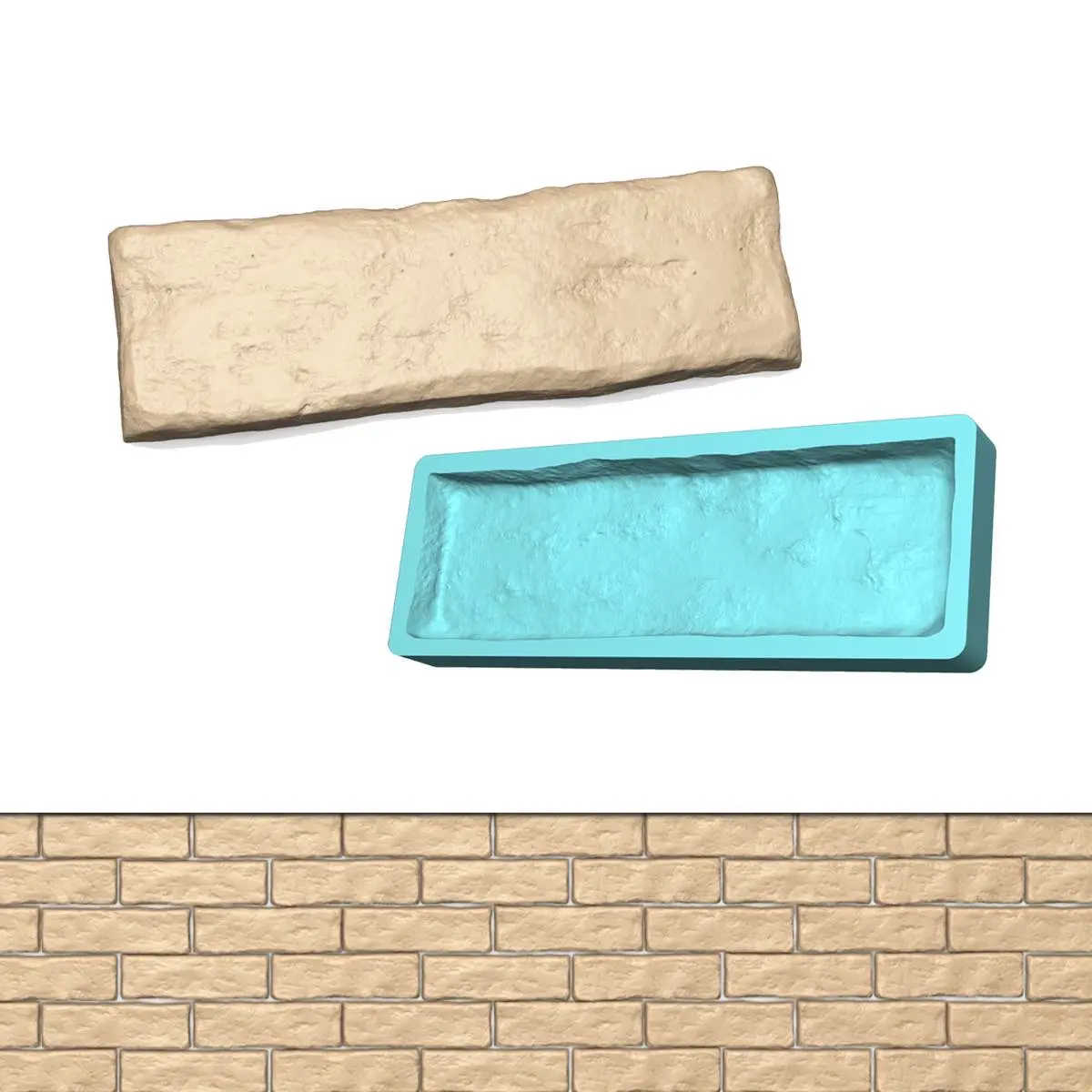 Home Decorations & Ornaments STL Download - Wall Brick Molding - 04 ...