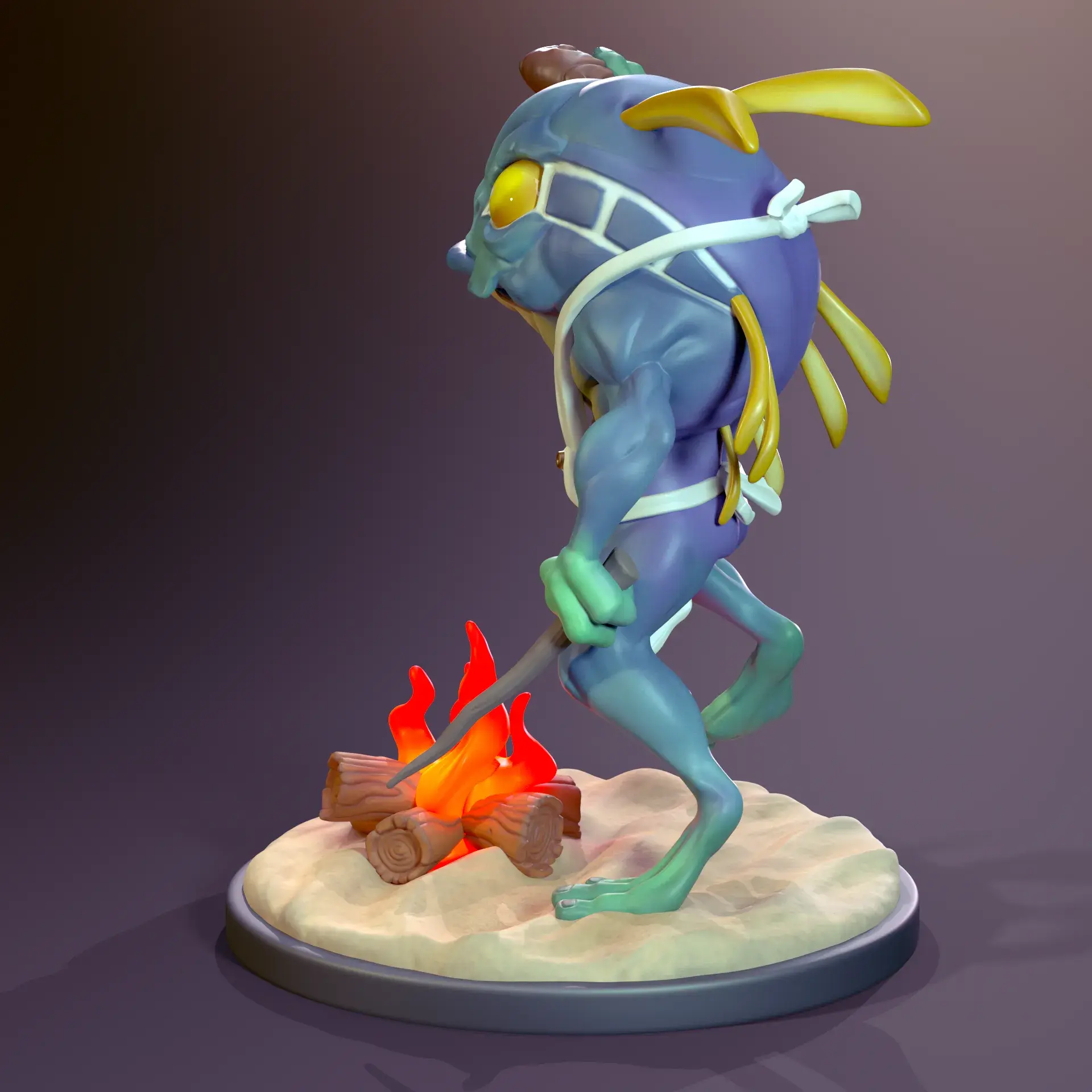 Characters & Creatures STL Download - "Captain" Cookie Murloc Jumpingby ...