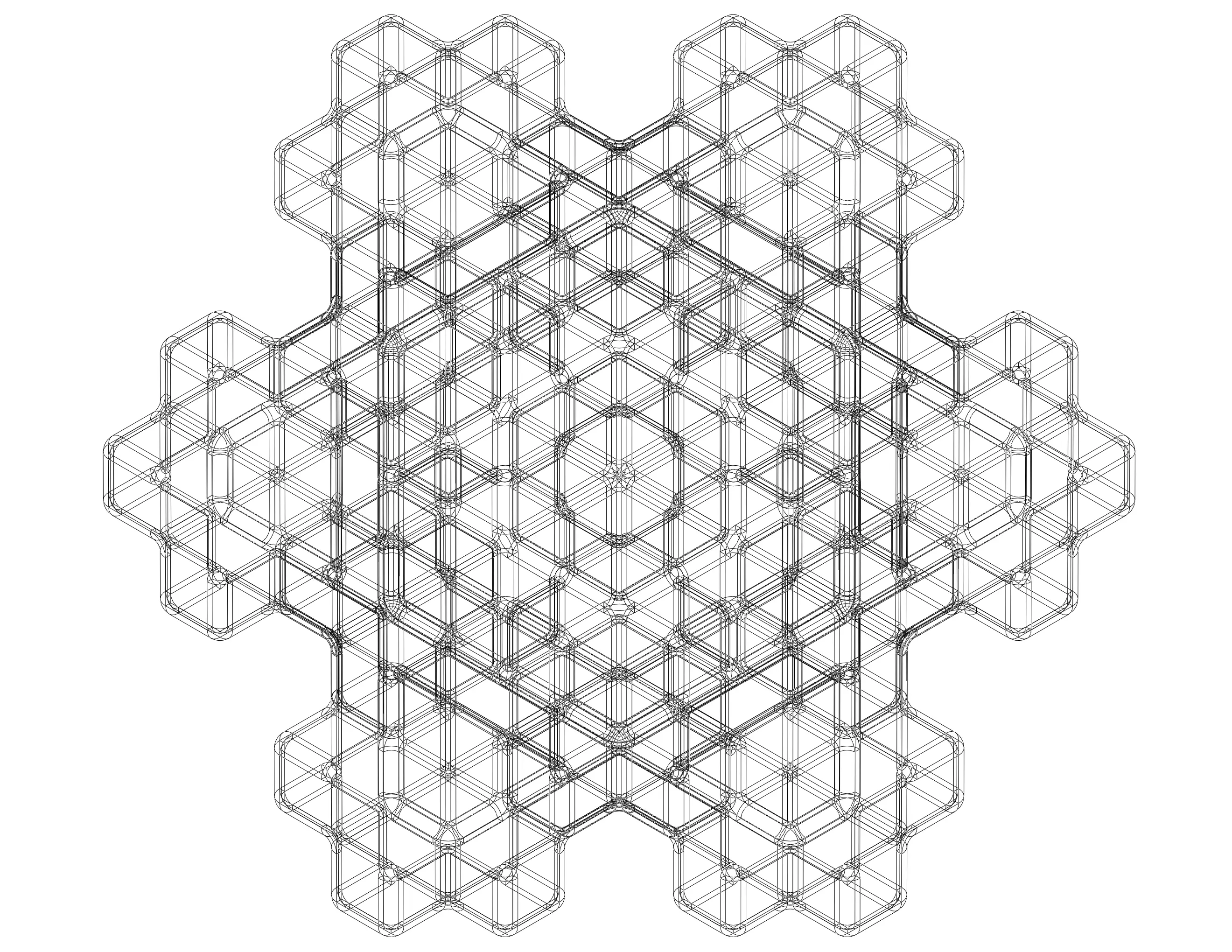 Home Decorations & Ornaments STL Download - Wireframe Shape Mosely ...