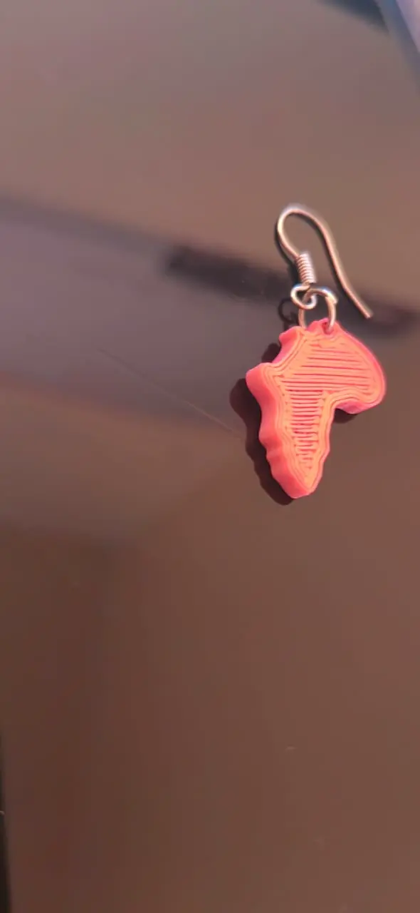 Jewelry & Accessories STL Download - earring map of africaby sergio85