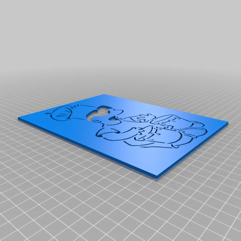 Free Digital Art STL Download - Bart Simpson stencilby SMT_M 🦊